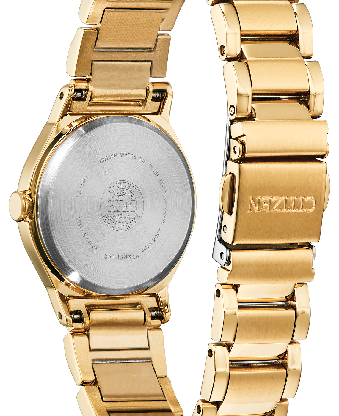 Citizen Axiom Eco-Drive Diamond Gold Stainless Steel Watch | Citizen