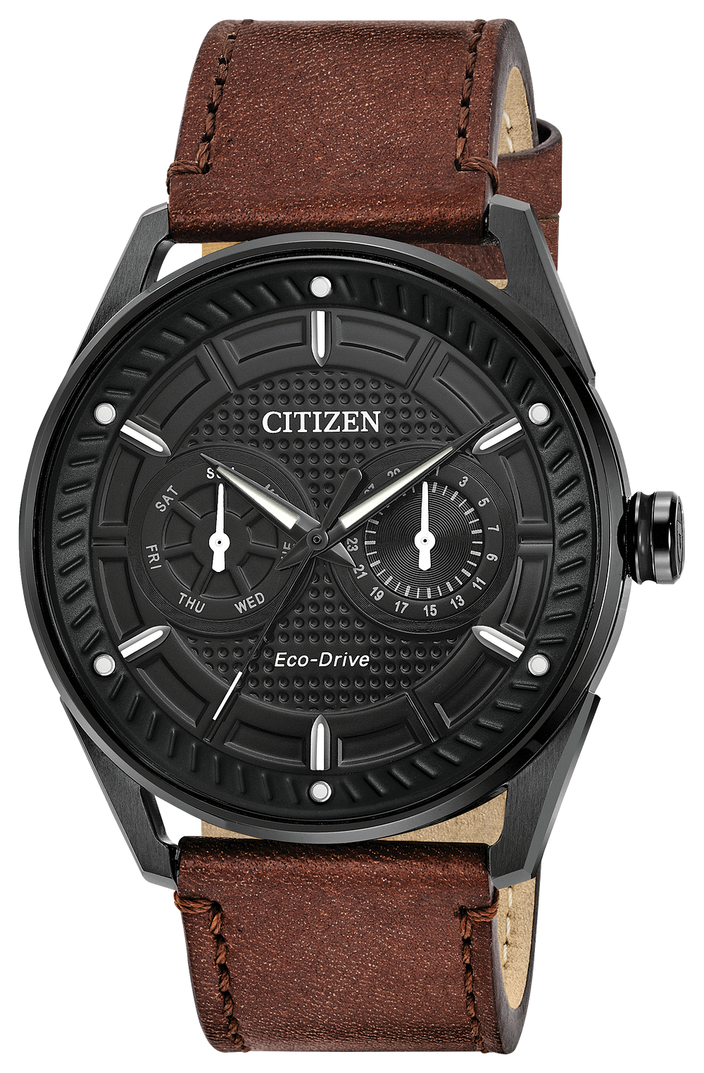 CTO - Men's Eco-Drive BU4025-08E Bold Black Dial Brown Watch | Citizen