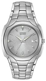 Paradigm - Men's Eco-Drive Silver Stainless Steel Date Watch | Citizen