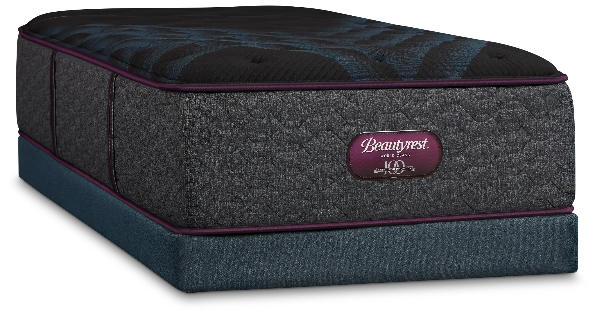 Beautyrest World Class Level 3 Plush Low-profile Mattress Set