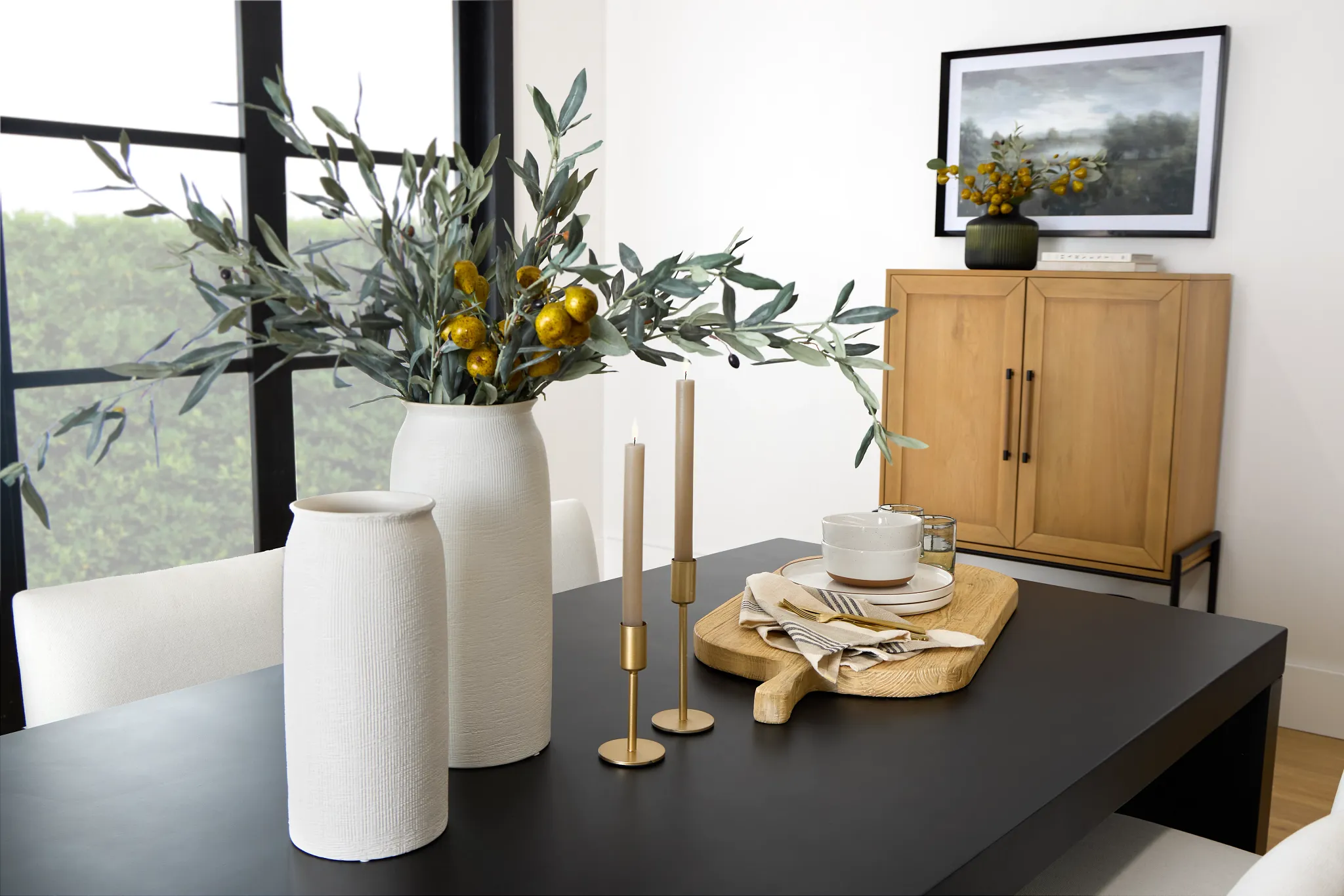 Cari White Large Vase