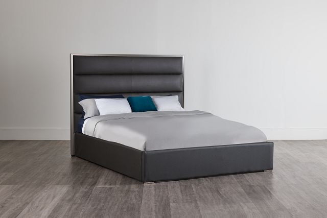 Cortina Gray Uph Platform Bed (0)