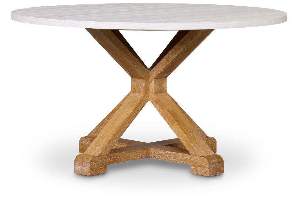 Nantucket Two-tone White Round Table