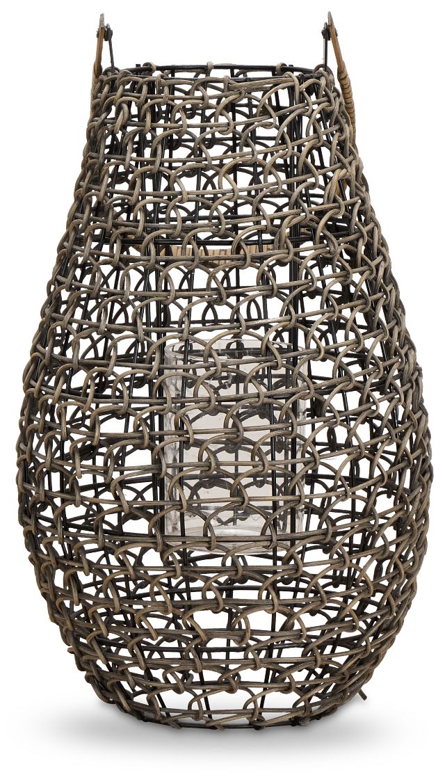 Brady Gray Small Lantern (1)