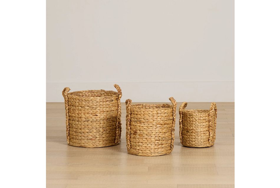 Addie Set Of 3 Woven Basket