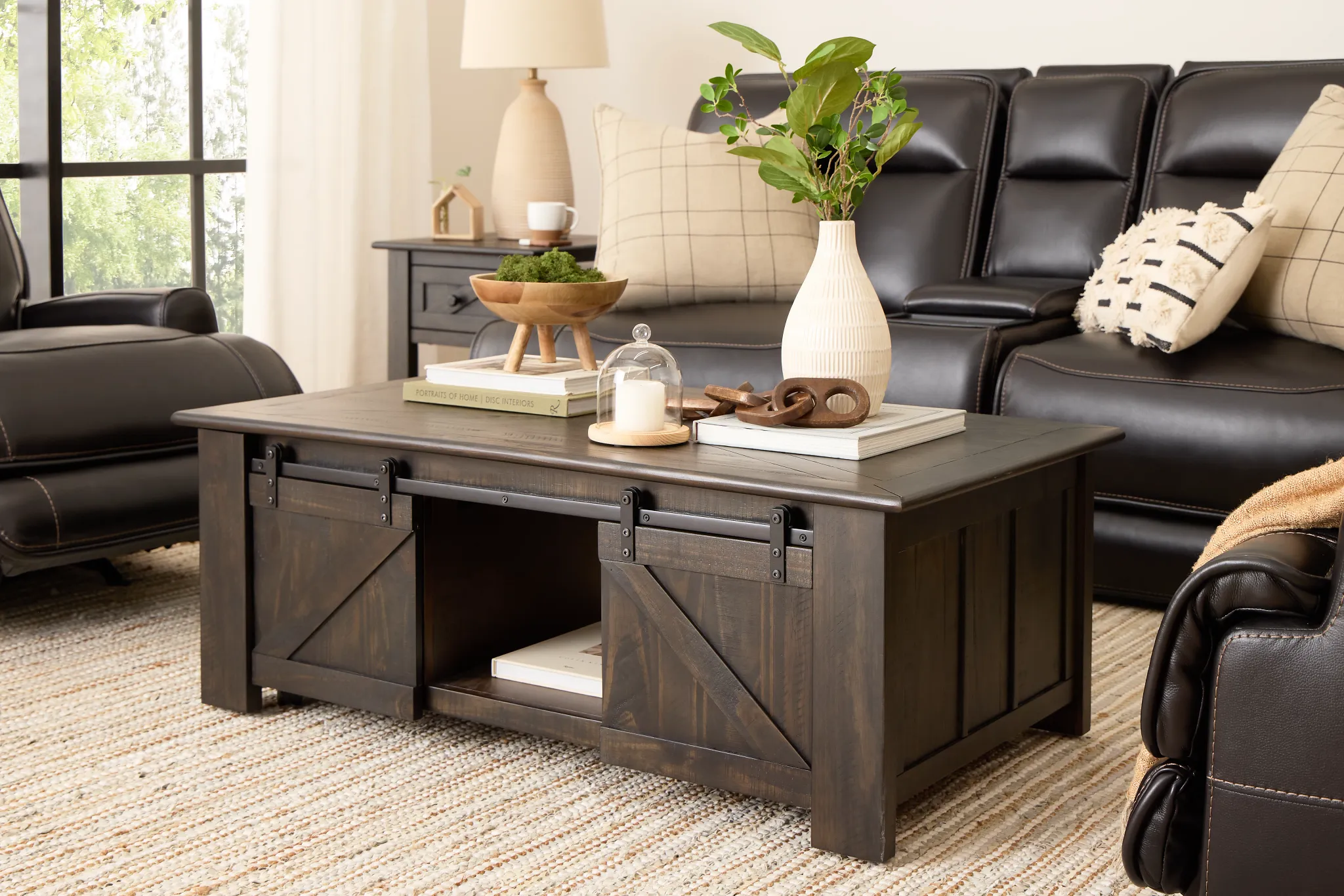 Garrett Dark Tone Castored Lift Coffee Table