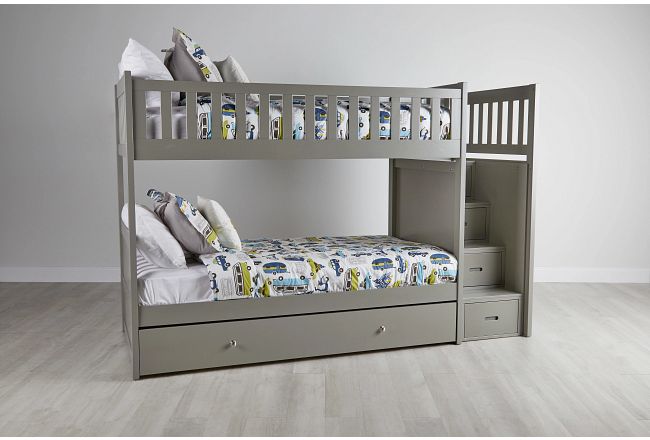 Bailey Gray Storage Bunk Bed