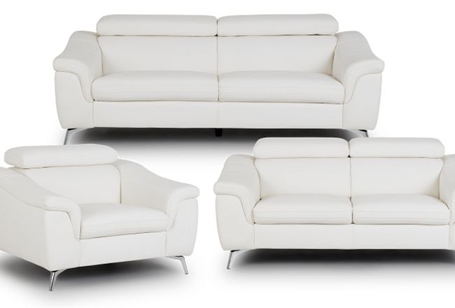 Gunner White Micro Living Room