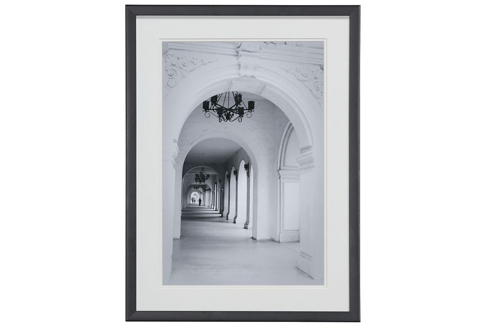 Atrium Gray Framed Wall Art