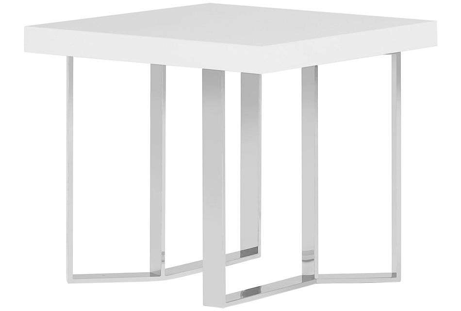 Axel White End Table