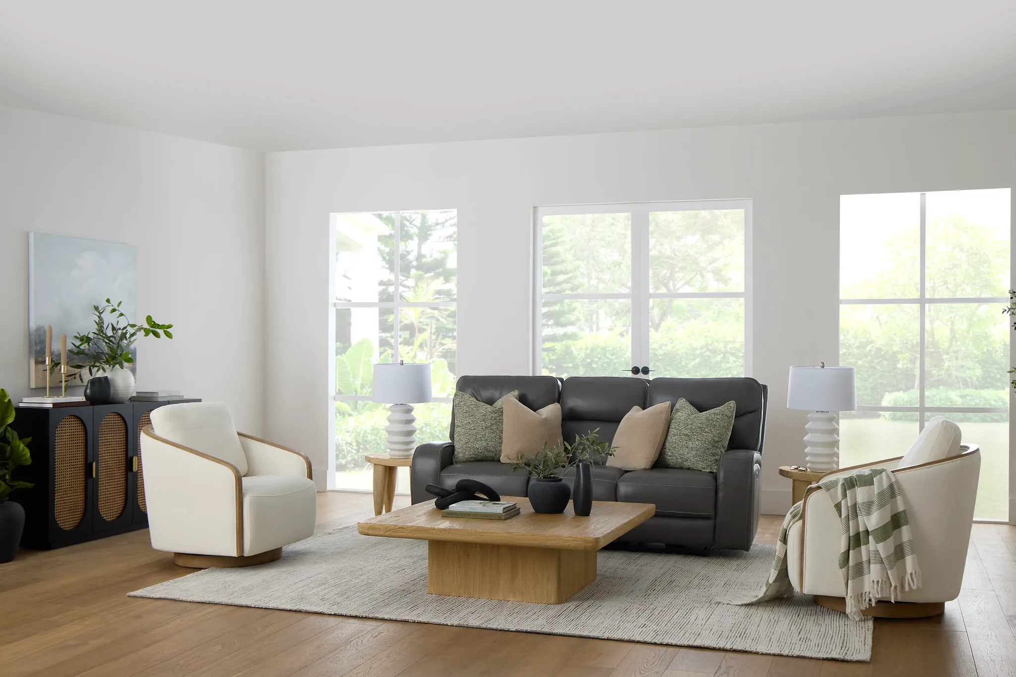 Charley Light Tone Square Coffee Table