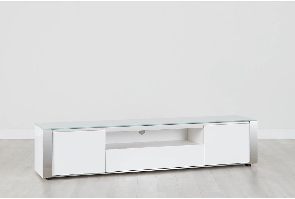 Harley White 86" Tv Stand