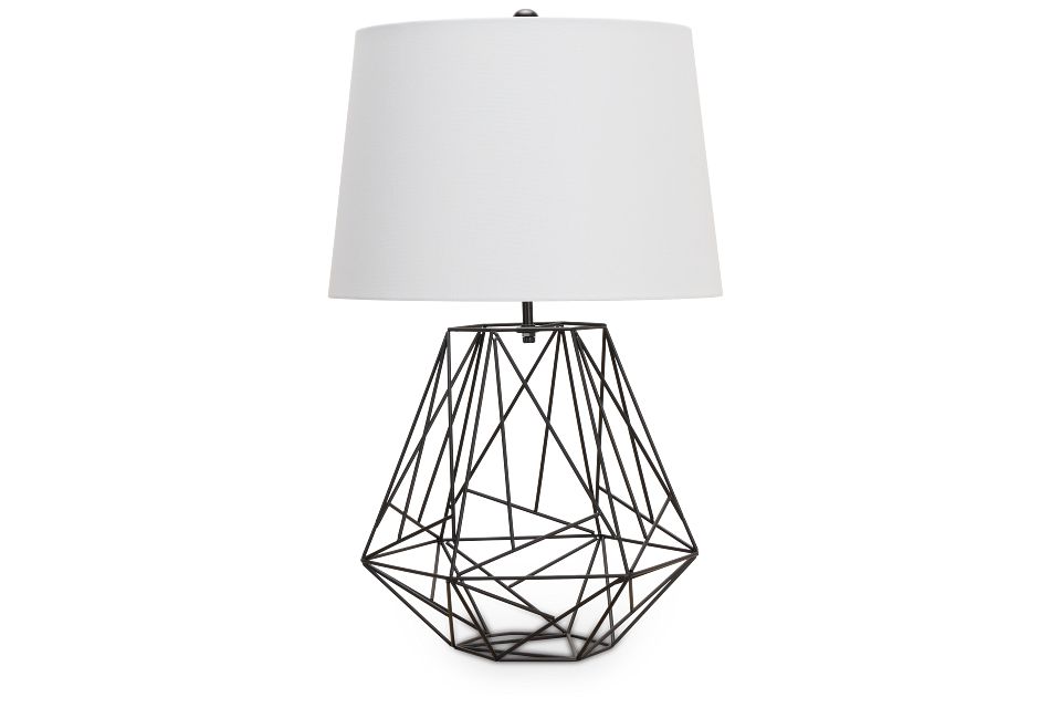 Cage Black Table Lamp