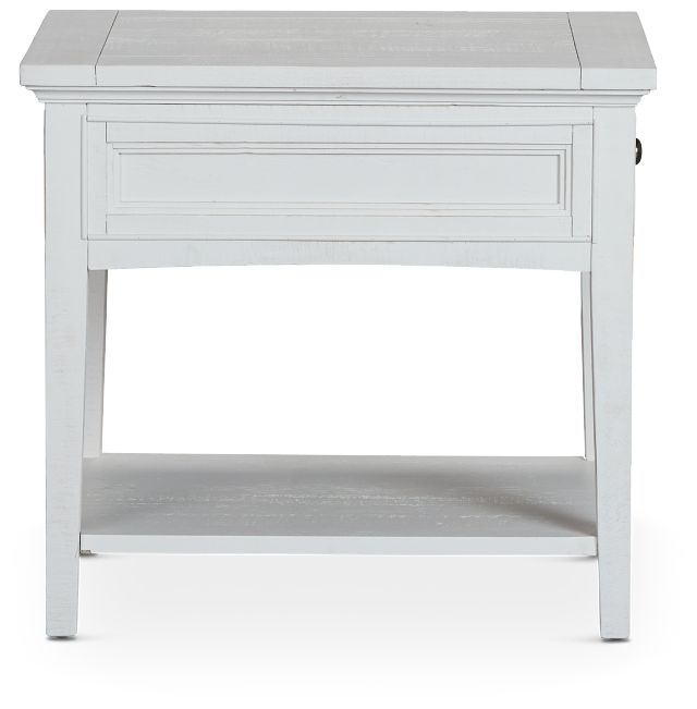 Heron Cove White Rectangular End Table (3)