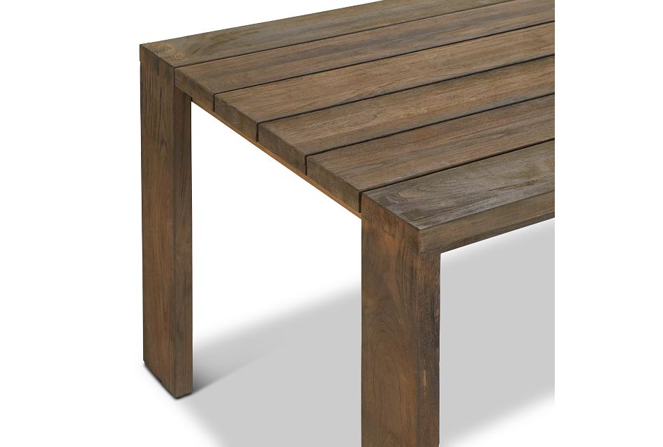 Linear Teak 70" Rectangular Table