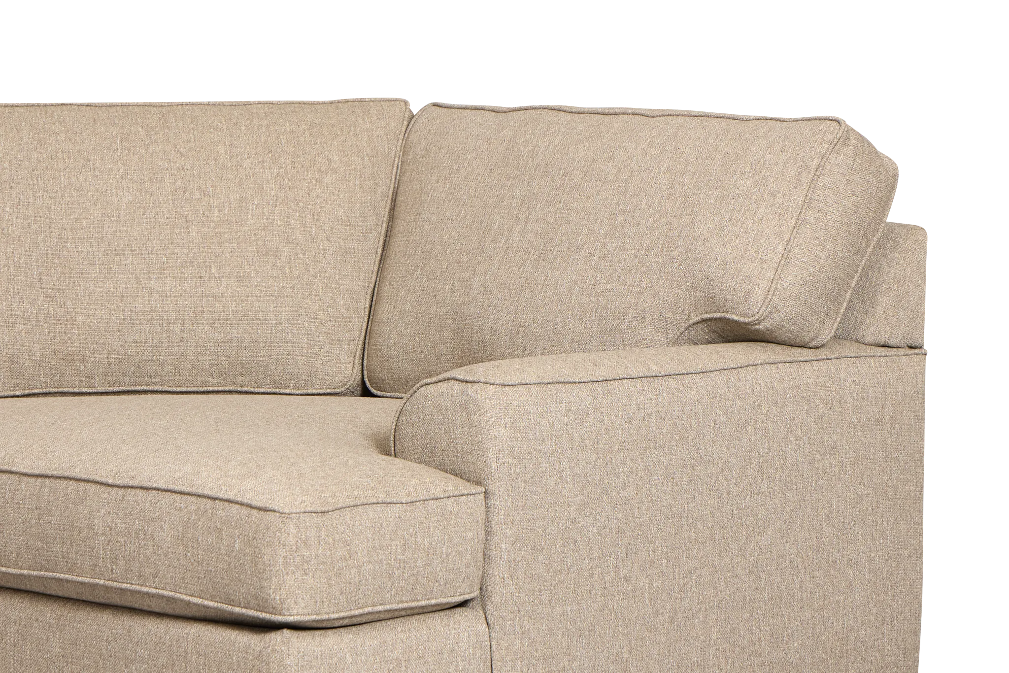 Sinclair Brown Fabric Dual Cuddler Sectional | Living Room - Sectionals ...