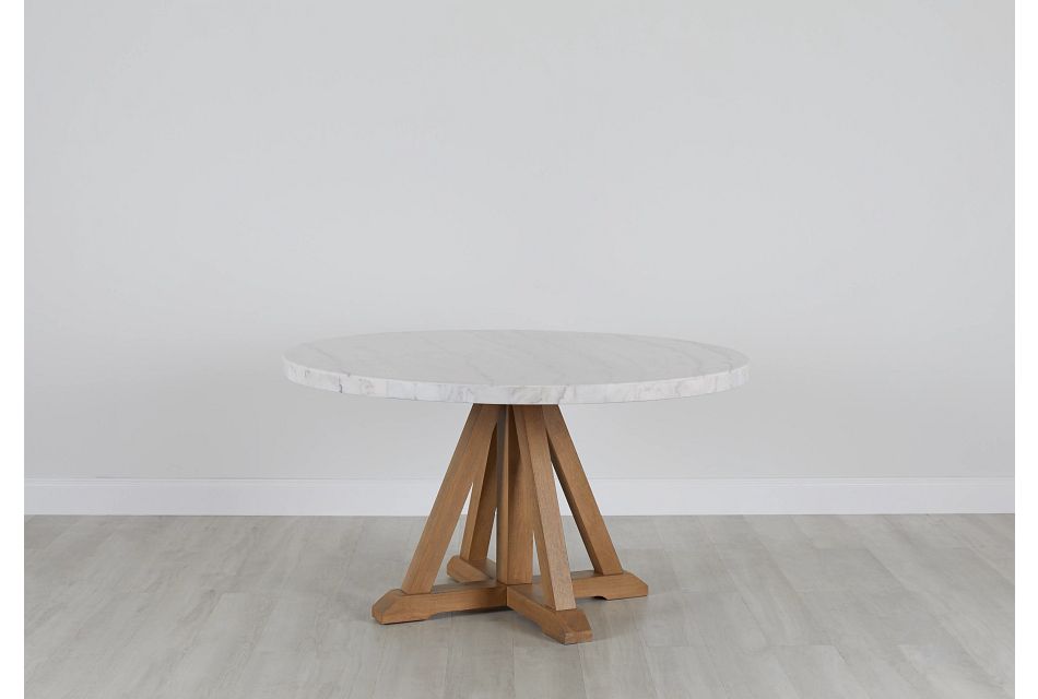 Somerset White Round Table, %%bed_Size%% (0)