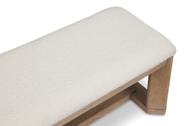Alton Light Tone Upholstered Dining Bench