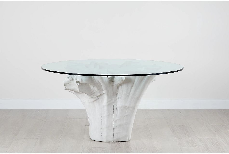 Ocean Drive Glass 60" Round Table, (0)