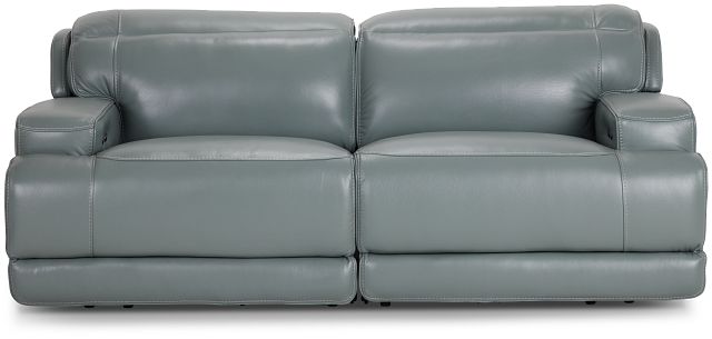 Reign Green Lthr/vinyl Power Reclining Sofa