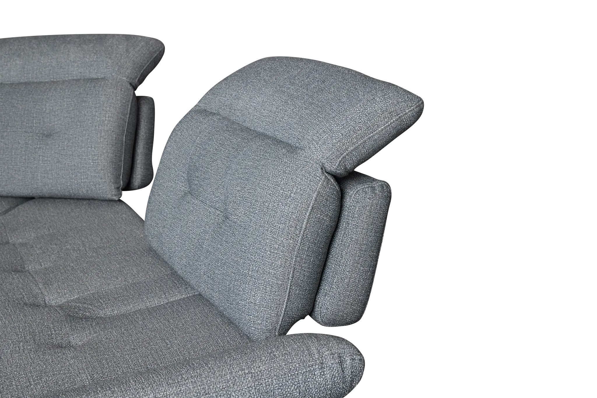 Micah Dark Gray Fabric Right Chaise Sectional