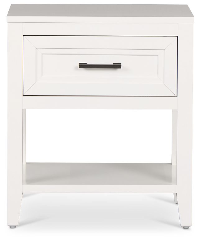 Nantucket White 1-drawer Nightstand (1)