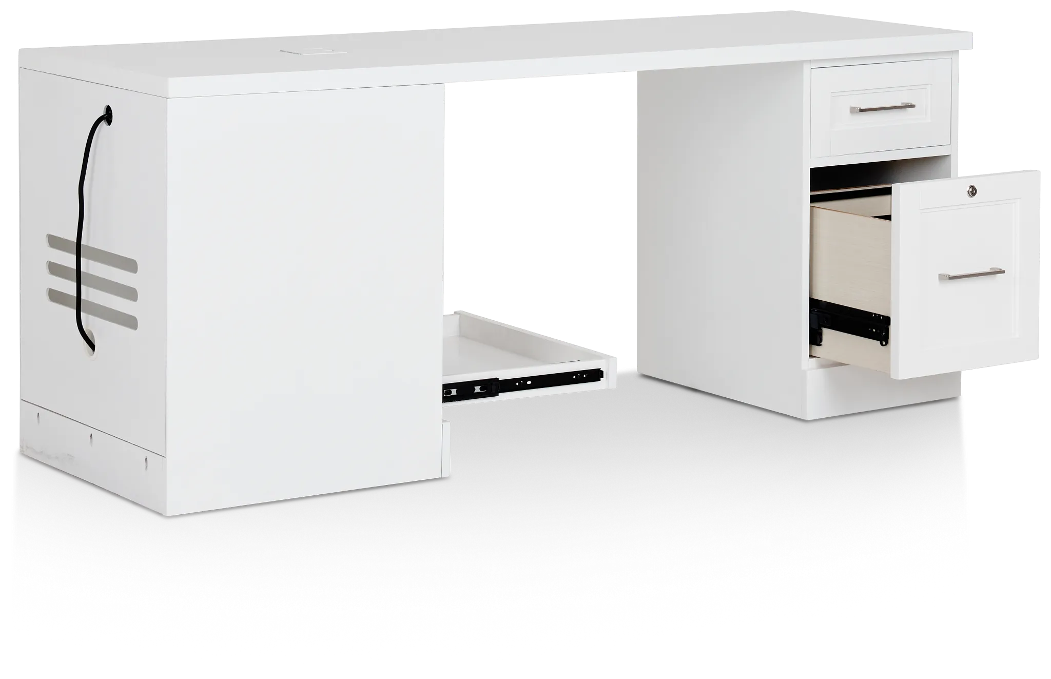 Newport White Peninsula Desk