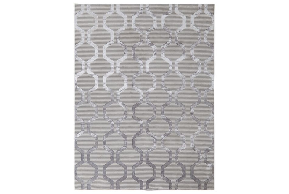 Faye Light Gray 5x8 Area Rug