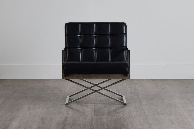 Stark Black Uph Accent Chair