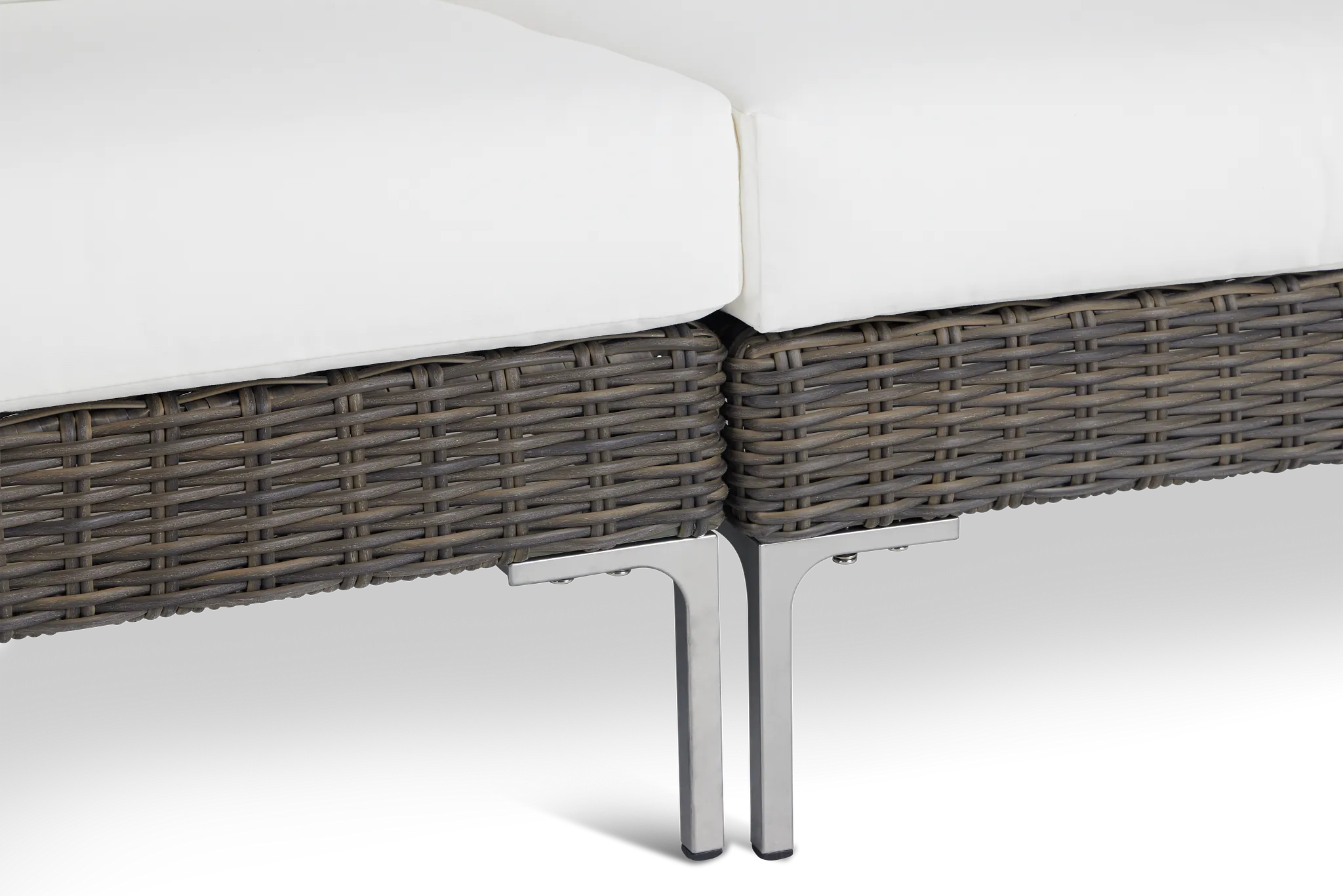 Tulum White Woven Modular Sofa