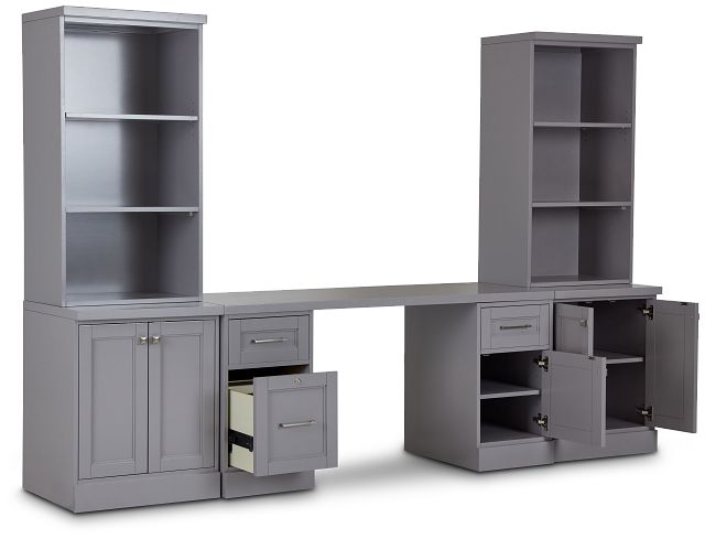 Newport Gray Door Wall Desk