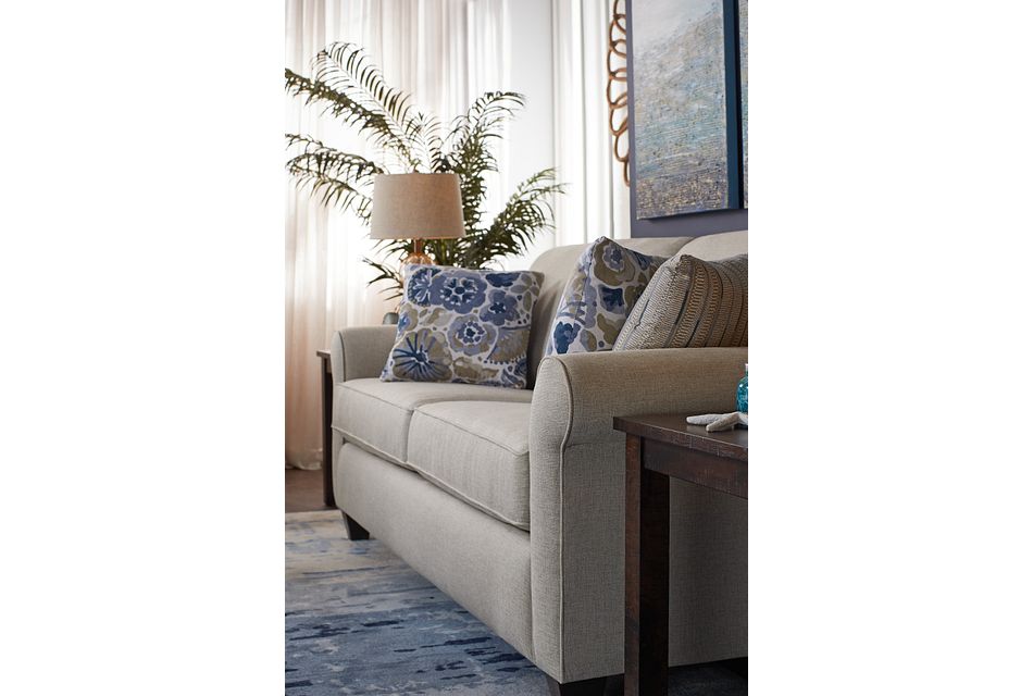 Cameron Beige Fabric Sofa