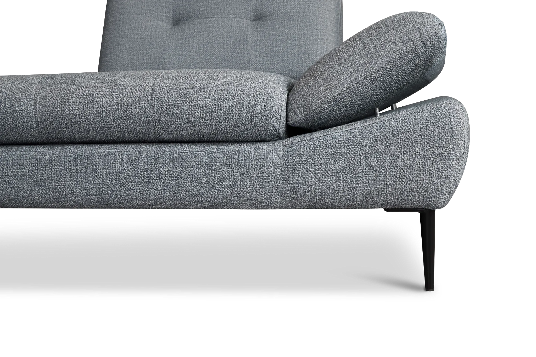 Micah Dark Gray Fabric Right Chaise Sectional