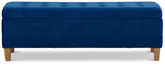 Crosby Blue Storage Bench
