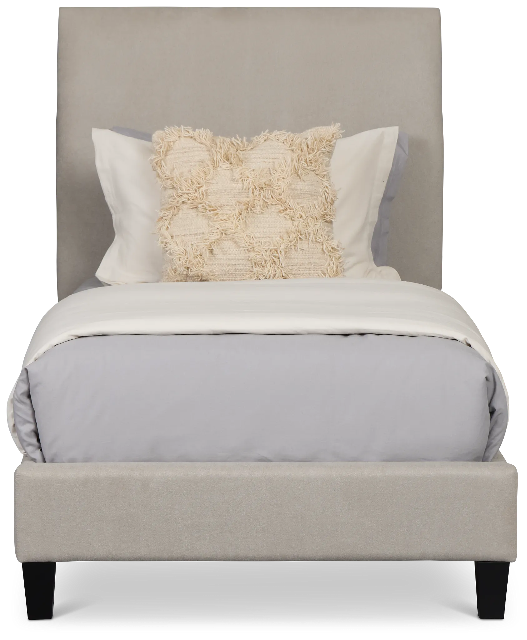 Lucy Light Gray Uph Platform Bed