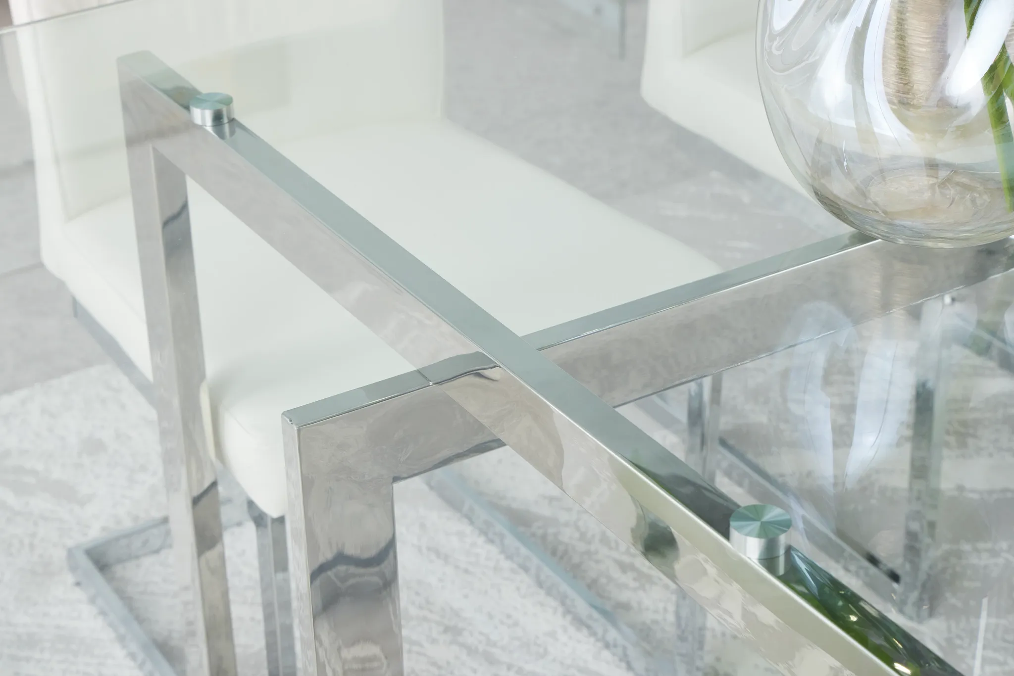 Bronx Glass Rectangular Table