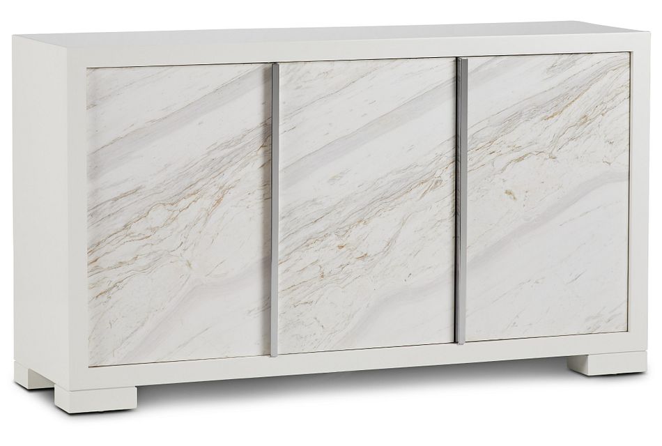 Ocean Drive White Marble Buffet