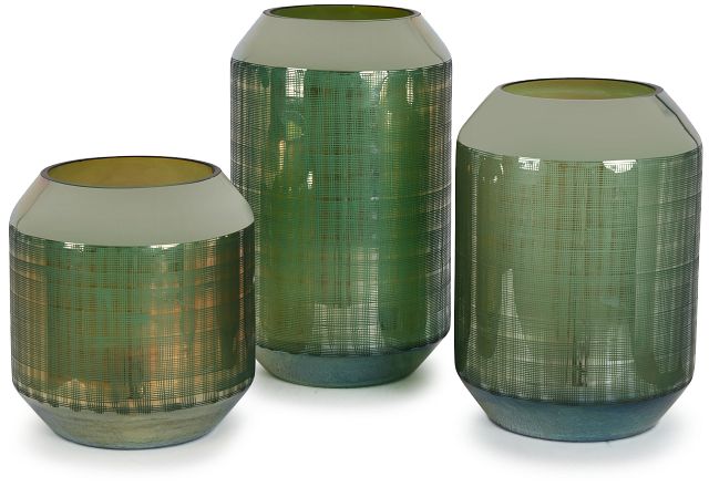 Winnetka Green Medium Vase