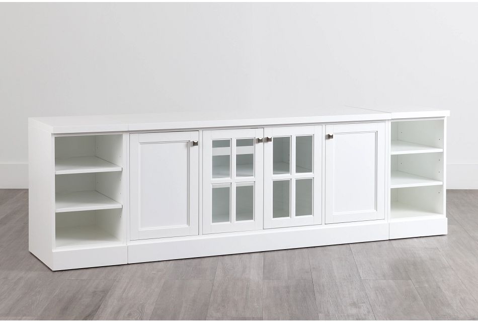 Newport White 96" Tv Stand,