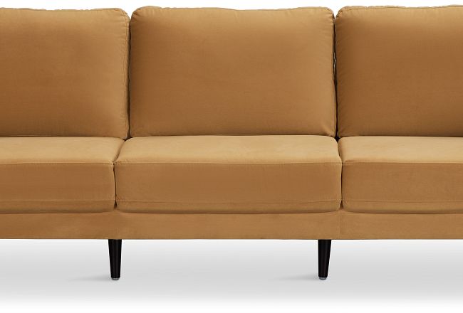 Nala Light Brown Velvet Sofa