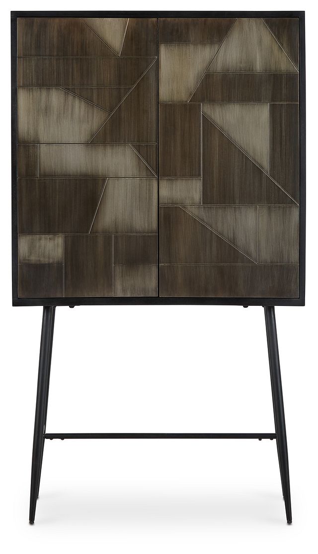 Lumi Dark Tone Wine Cabinet (1)