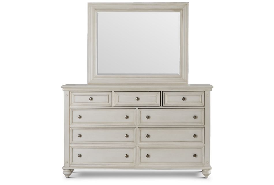 Savannah Ivory Dresser & Mirror,
