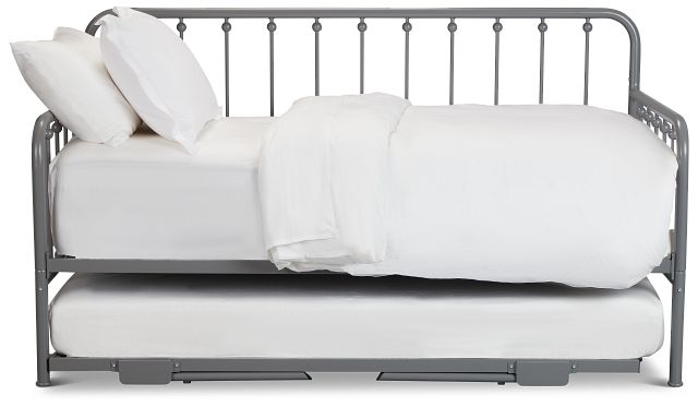 Rory Gray Metal Trundle Daybed