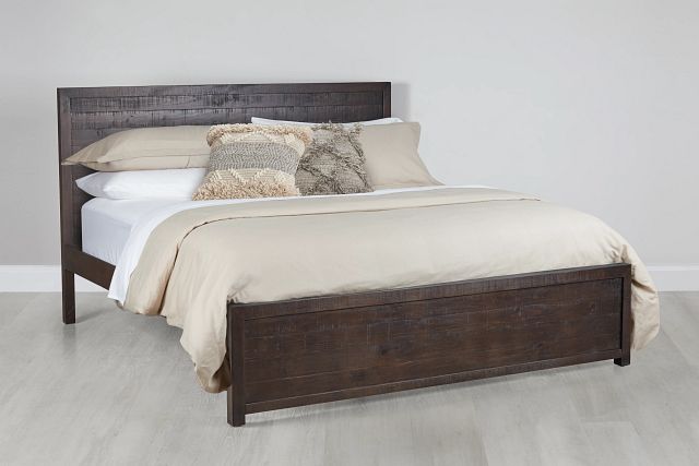 Seattle Dark Tone Wood Platform Bed (5)