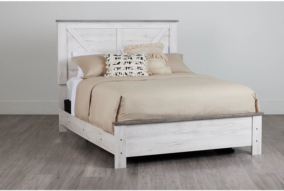 Blueridge Two-Tone Panel Bed, Queen