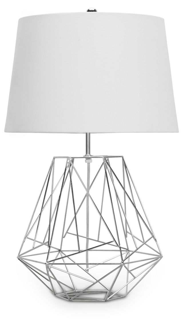 Cage Silver Table Lamp