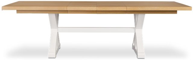 Nantucket Two-tone Light Tone Trestle Table (1)