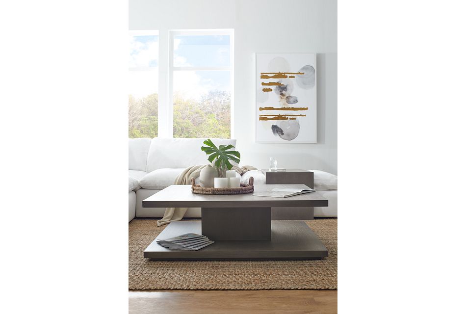 Nixon Light Tone 48" Square Coffee Table