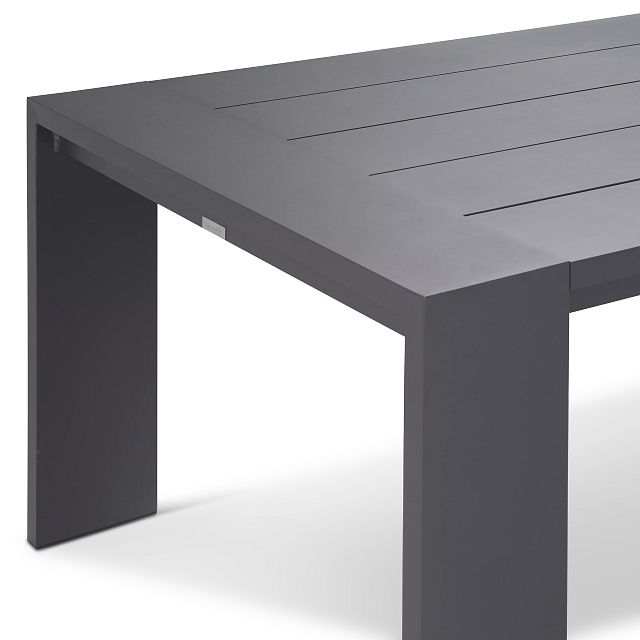 Linear Dark Gray 110" Rectangular Table