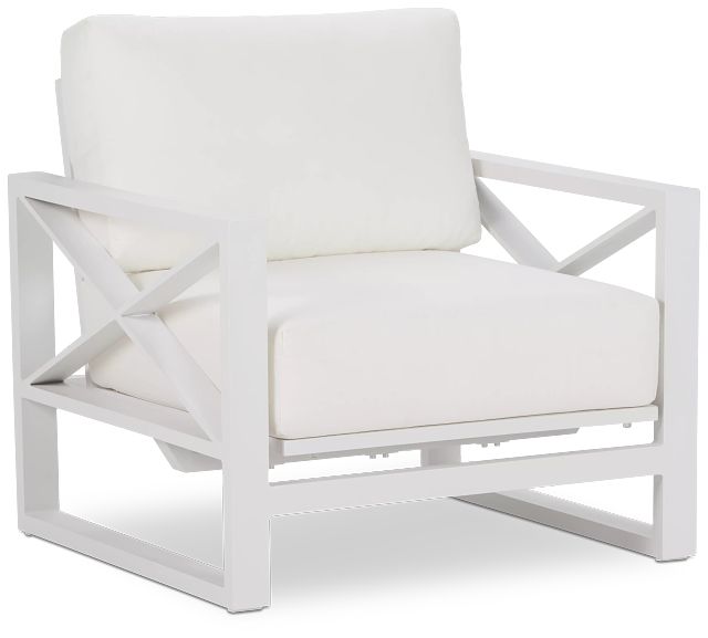 Linear White Rocking Chair (1)